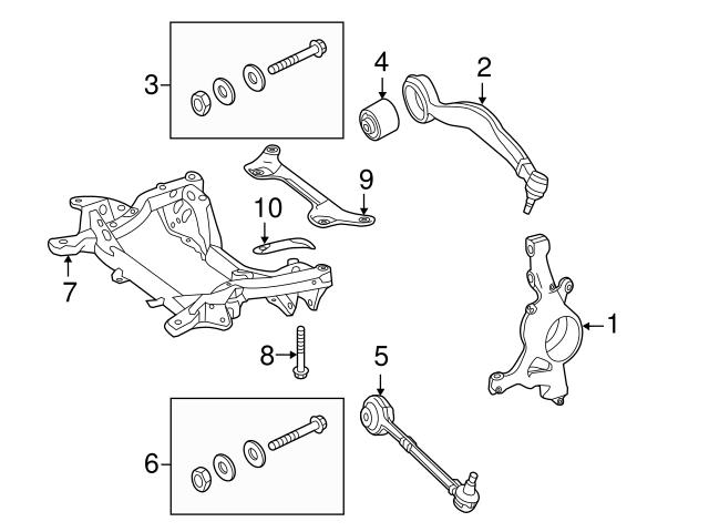 Genuine Mercedes 2183301501 Control Arm; Front Left Upper - Mercedes ...