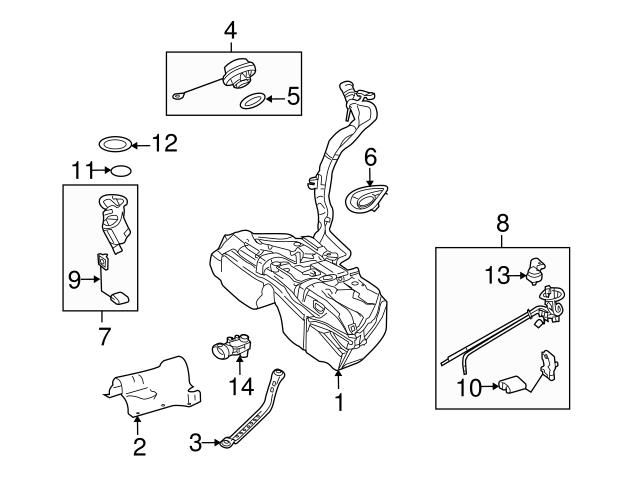 Genuine Mercedes 2184700294 Fuel Pump Sender Assembly; Left - Mercedes