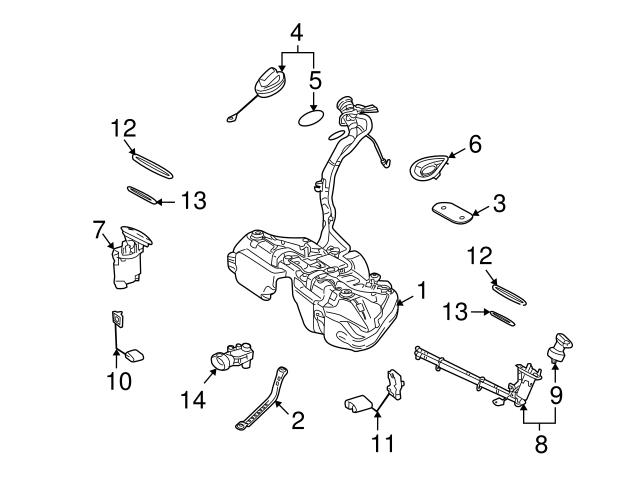 Genuine Mercedes 2184700394 Fuel Pump, Electric; Right - Mercedes
