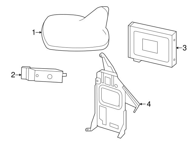 Genuine Mercedes 2185450740 Radio Amplifier Bracket - Mercedes | 2125450440