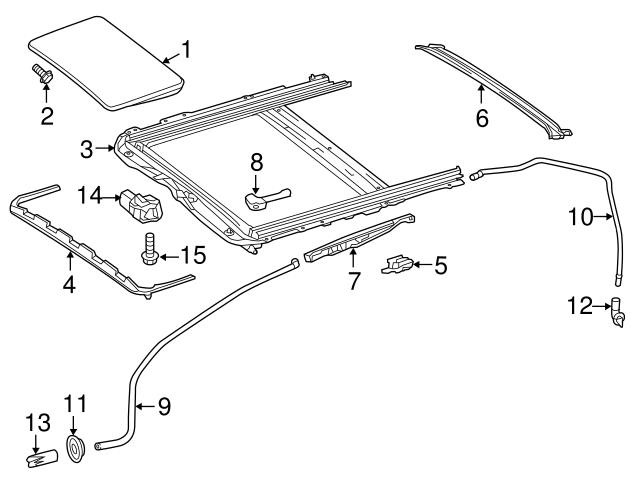 Genuine Mercedes 2187800013 Sunroof Drip Rail - Mercedes | 2187800500