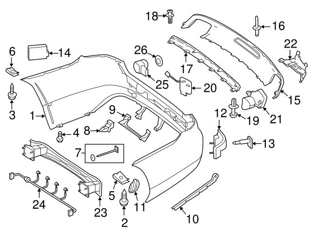 Genuine Mercedes 2188851914 Tail Pipe Bracket; Left Exhaust - Mercedes