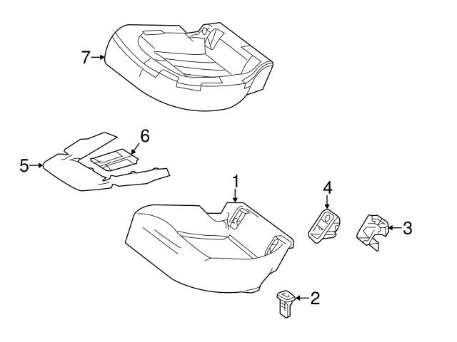 Genuine Mercedes 2189200086649051 Child Restraint Anchor Plate Cap ...
