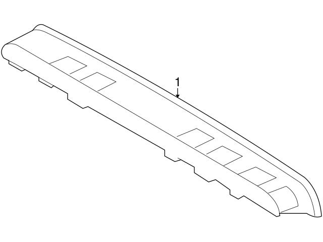 Genuine Mercedes 2198200156 Center High Mount Stop Light; Rear ...