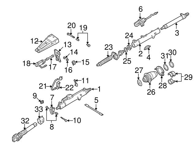 Genuine Mercedes 2204620278 Steering Shaft Universal Joint - Mercedes