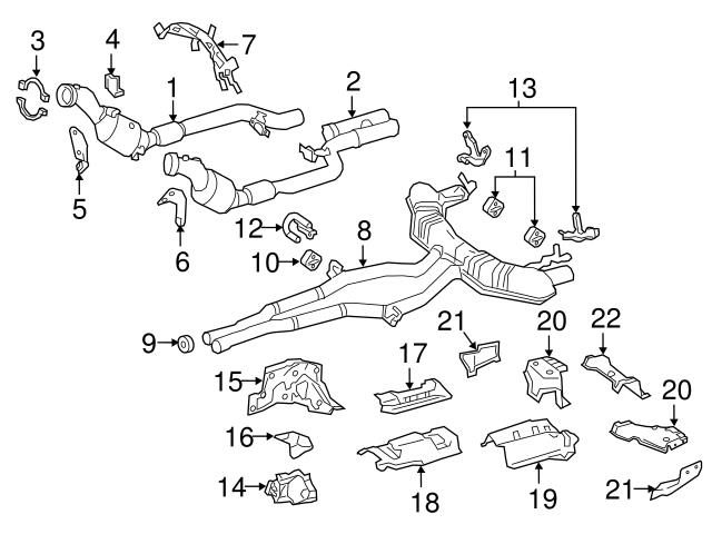 Genuine Mercedes 2204900041 Exhaust System Hanger Bracket; Left Upper ...