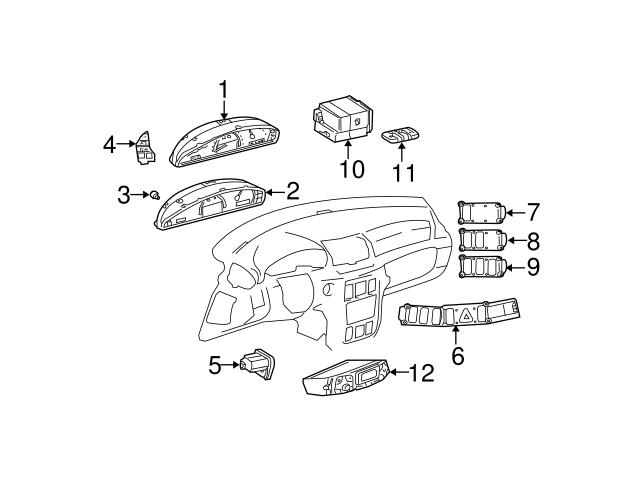 Genuine Mercedes 22054505047241 Headlight Switch - Mercedes ...