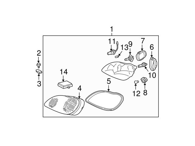 Genuine Mercedes 2208200249 Headlight Bulb Cap; Front Inner - Mercedes ...