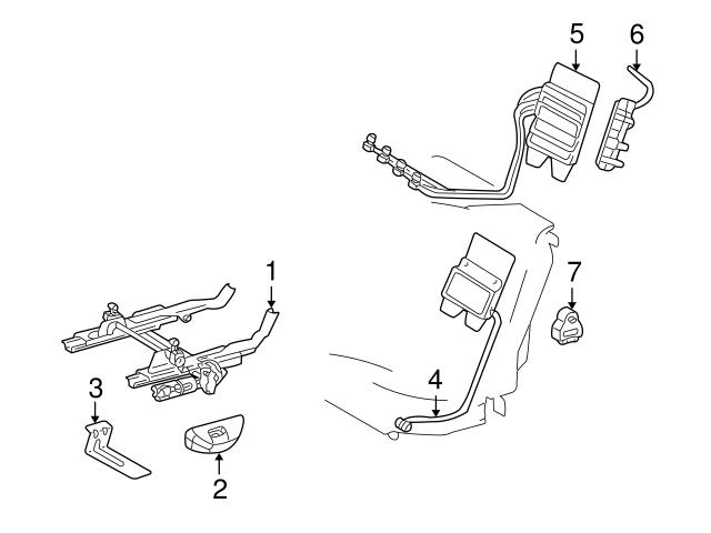 Genuine Mercedes 2208203226 Power Seat Control Module; Left Rear, Right ...
