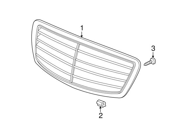 Genuine Mercedes 2208890090 Grille Spacer - Mercedes