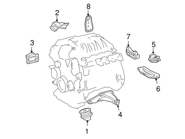 Genuine Mercedes 2212421701 Auto Trans Mount Bracket - Mercedes