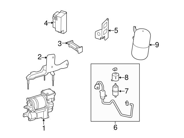 Genuine Mercedes 2213200369 Suspension Air Compressor Filter - Mercedes ...
