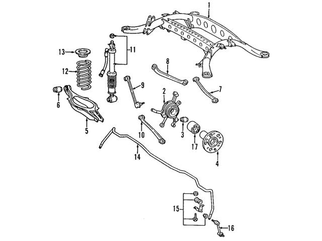 Genuine Mercedes 2213201789 Stabilizer/Sway Bar Link Kit; Left - Mercedes