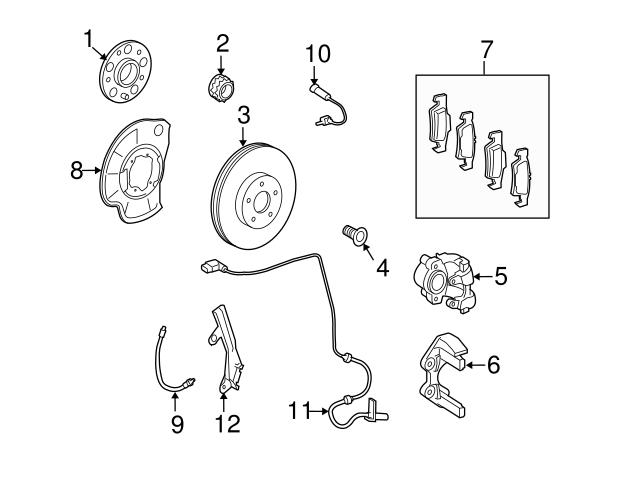 Genuine Mercedes 2214230881 Brake Caliper; Rear Right - Mercedes