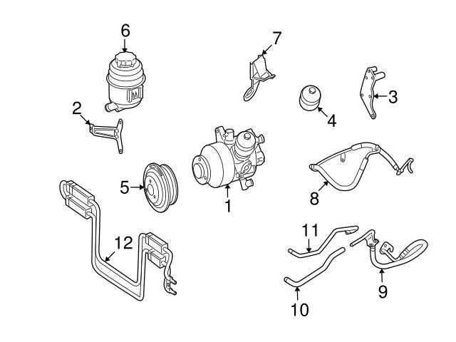 Genuine Mercedes 2214600624 Power Steering Return Hose - Mercedes