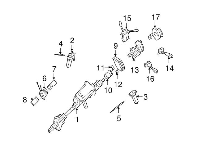Genuine Mercedes 2214620113 Steering Shaft - Mercedes