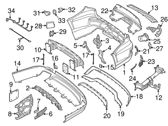 Genuine Mercedes 2214903527 Tail Pipe Tip; Left - Mercedes | 2214901727