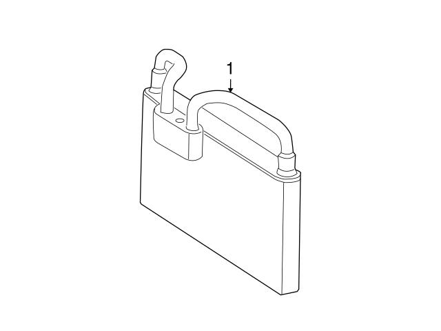Genuine Mercedes 2215000600 Auto Trans Oil Cooler - Mercedes