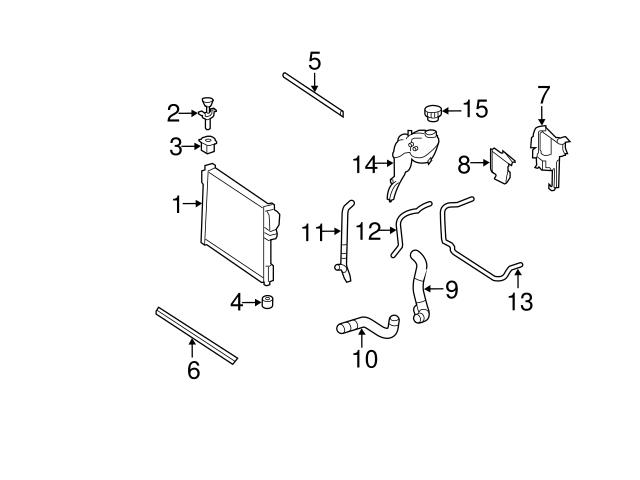 Genuine Mercedes 2215000903 Radiator - Mercedes