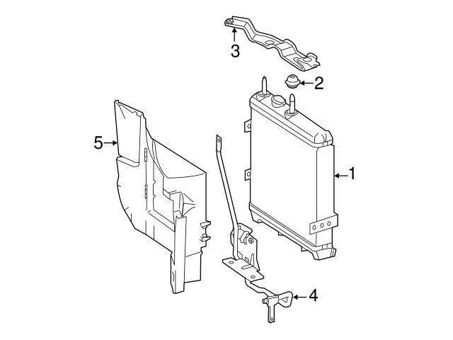 Genuine Mercedes 2215001700 Oil Cooler - Mercedes