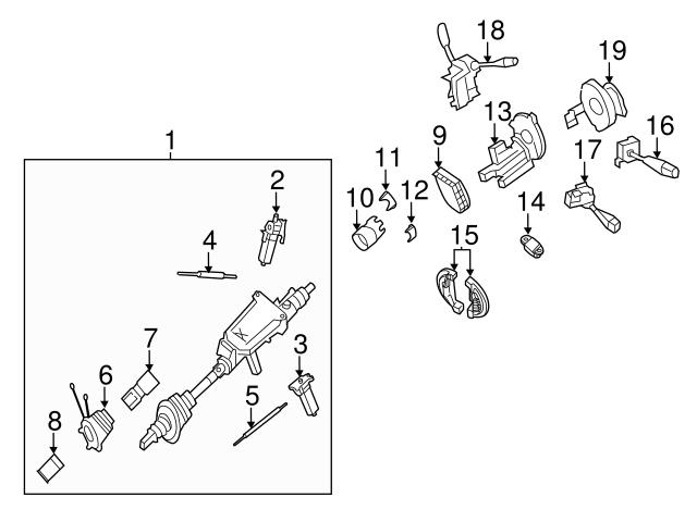 Genuine Mercedes 2215401117 Steering Wheel Position Sensor - Mercedes