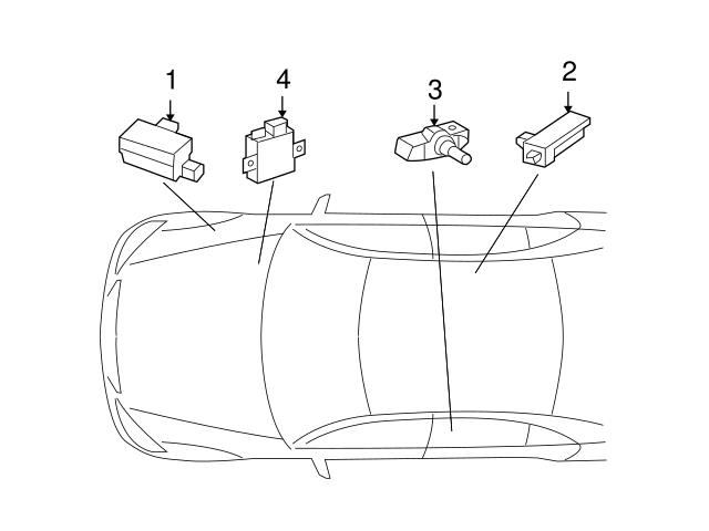 Genuine Mercedes 2215402362 Tire Pressure Monitoring System Control ...