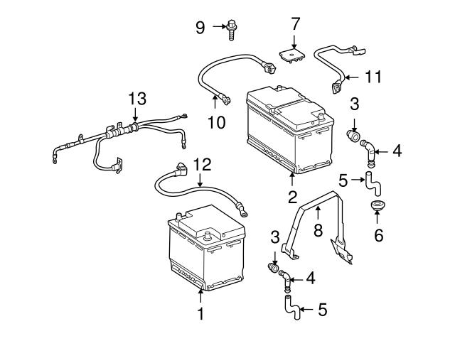 Genuine Mercedes 2215407710 Battery Cable Harness - Mercedes