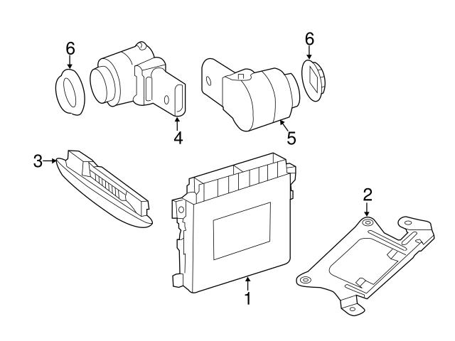 Genuine Mercedes 2215408262 Parking Aid Control Module - Mercedes