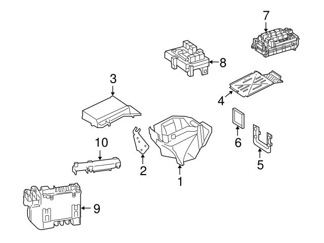 Genuine Mercedes 2215460335 Fuse Box Cover - Mercedes