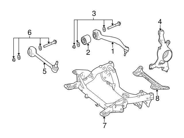 Genuine Mercedes 2216200311 Suspension Crossmember Reinforcement - Mercedes