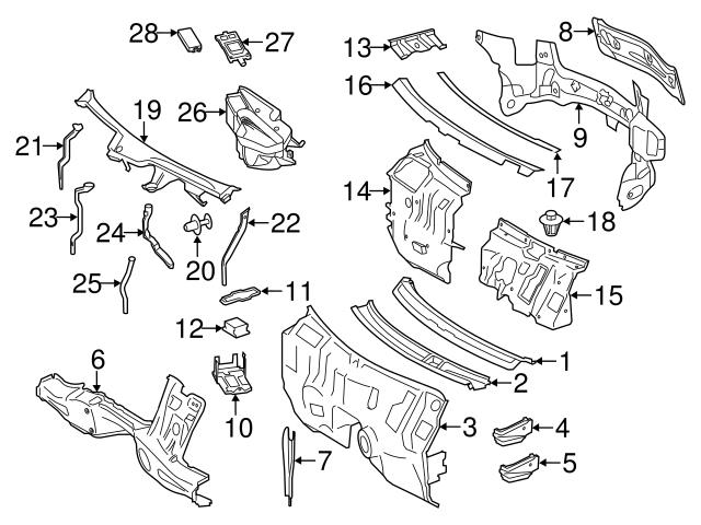 Genuine Mercedes 2216201218 Battery Tray - Mercedes