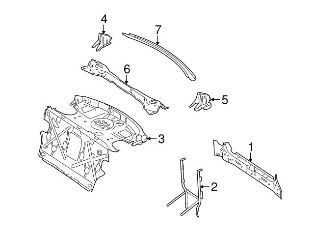 Genuine Mercedes 2216400283 Package Tray Bracket; Right - Mercedes
