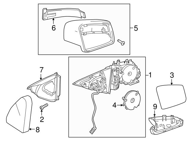 Genuine Mercedes 2218101176 Door Mirror Base Gasket; Front Left - Mercedes