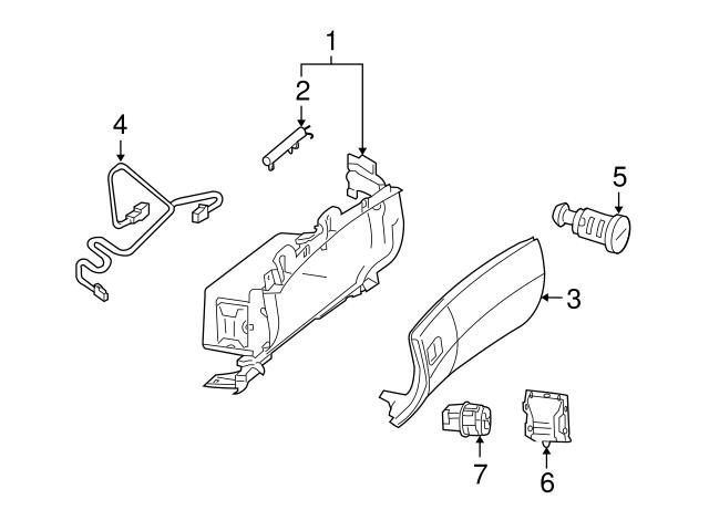 Genuine Mercedes 2218200201 Glove Box Light Bulb - Mercedes