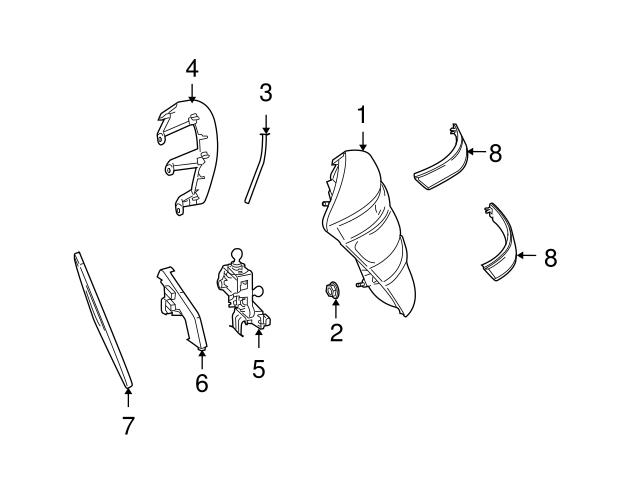 Genuine Mercedes 2218200677 Tail Lamp Socket; Right - Mercedes ...