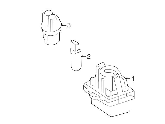 Genuine Mercedes 221820085664 License Lamp Assembly; Left, Right, Rear ...