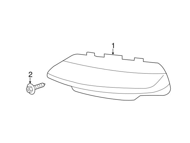 Genuine Mercedes 2218200956 Daytime Running Light; Front Left - Mercedes