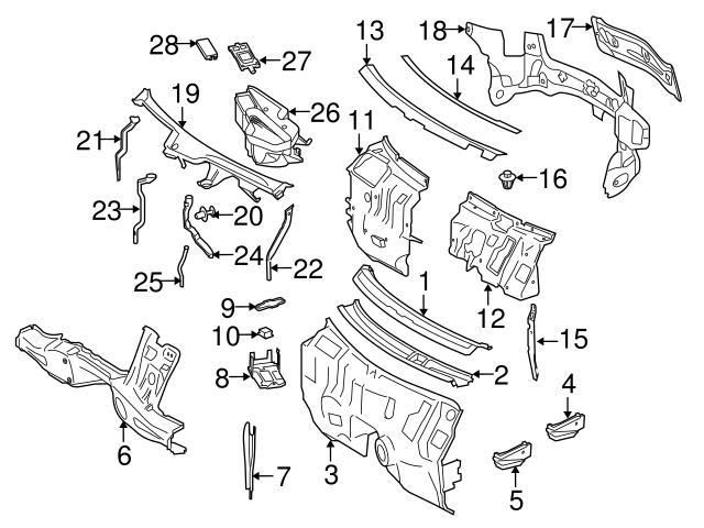 Genuine Mercedes 2218300044 Instrument Panel Air Duct - Mercedes