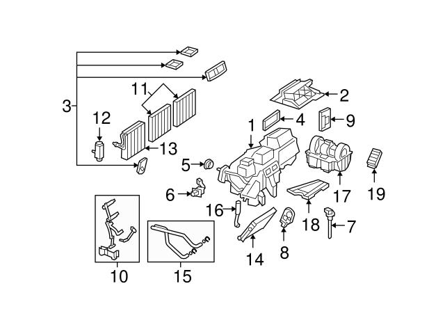 Genuine Mercedes 2218704292 HVAC Control Module; Front - Mercedes ...