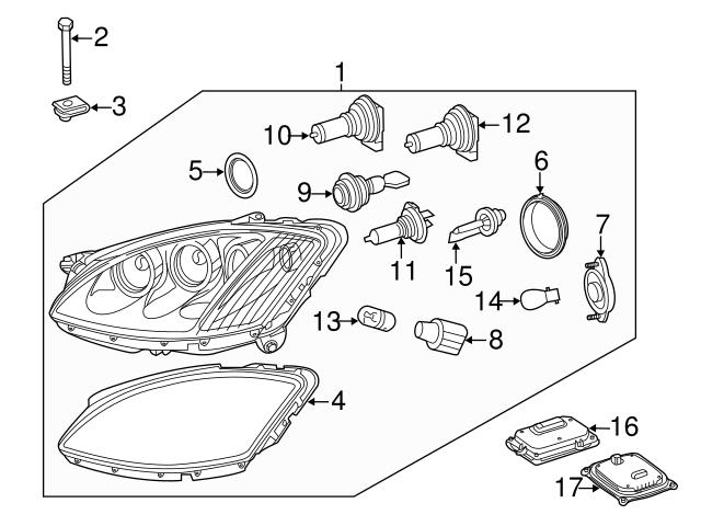 Genuine Mercedes 2218706389 Antenna Amplifier; Front Left/Right - Mercedes