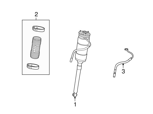 Genuine Mercedes 2219970152 Air Intake Hose; Left - Mercedes