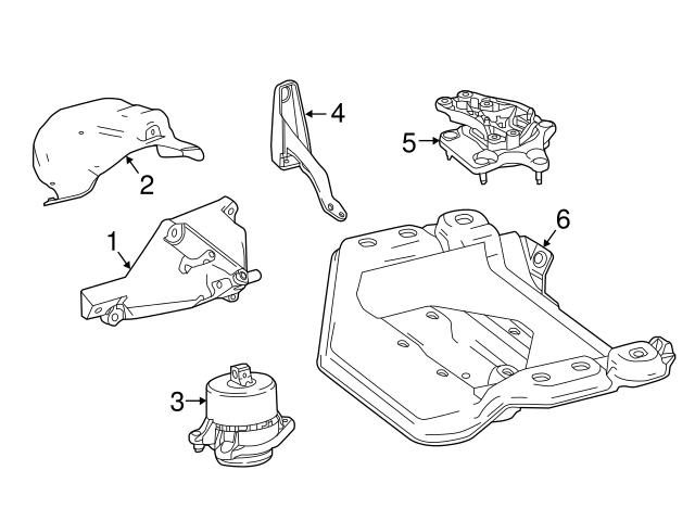 Genuine Mercedes 2222400000 Auto Trans Mount - Mercedes | 2222403218 ...