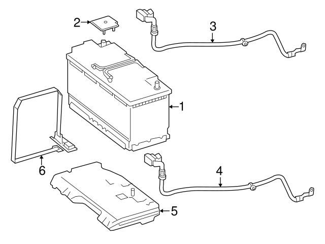 Genuine Mercedes 2224405905 Battery Cable Harness - Mercedes