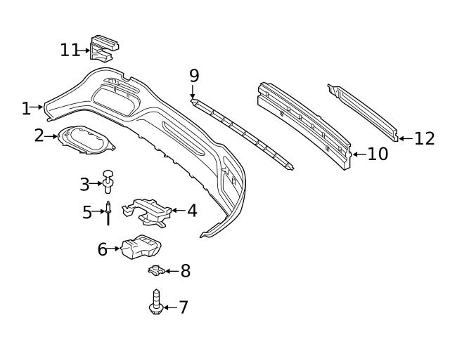 Genuine Mercedes 2224908302 Tail Pipe Tip; Left Lower - Mercedes