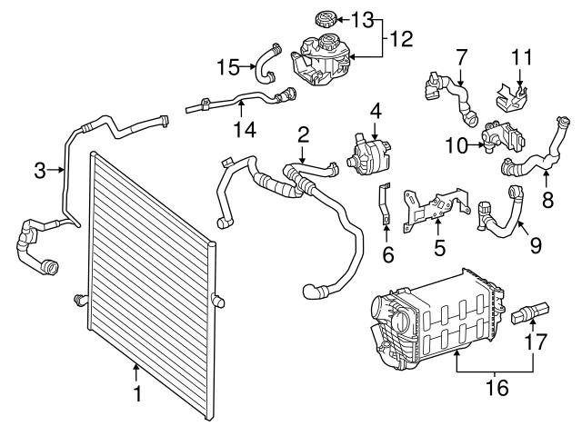 Genuine Mercedes 2225040400 Water Pump Bracket - Mercedes