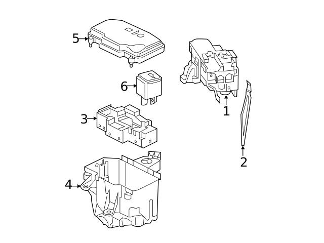 Genuine Mercedes 2225405928 Fuse Box - Mercedes