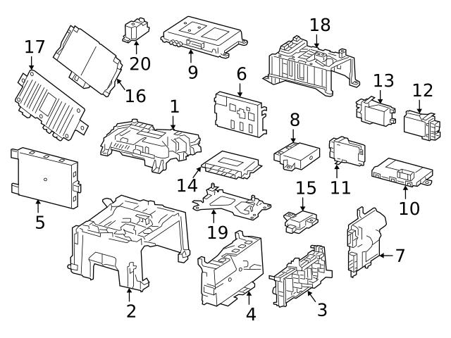 Genuine Mercedes 2225407714 Fuse Box - Mercedes