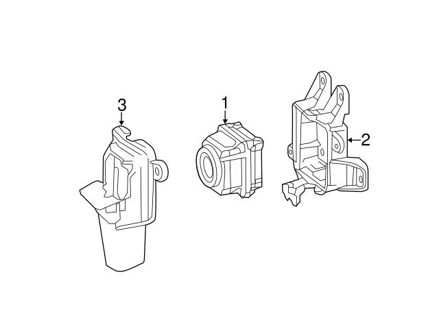 Genuine Mercedes 2225452103 Night Vision Camera Bracket; Outer - Mercedes