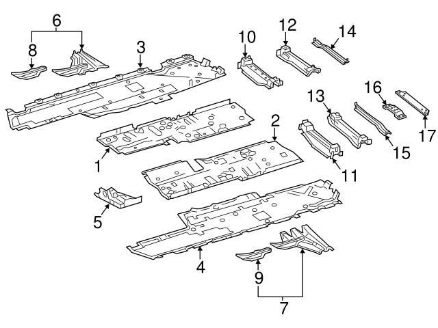 Genuine Mercedes 2226103400 Seat Track Reinforcement; Rear Right - Mercedes