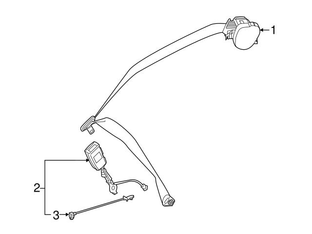 Genuine Mercedes 2228200610 Seat Track Position Sensor; Rear Left/Right ...